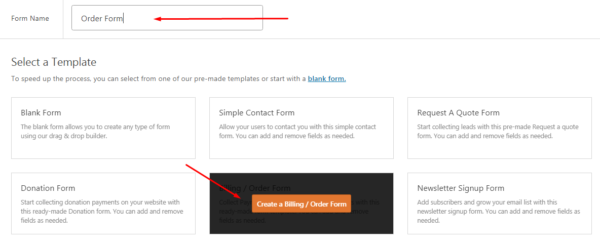 wordpress order form Create in 3 Simple Steps - WPWebsmartz